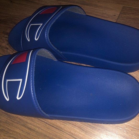 Champion | Shoes | Royal Blue Champion Slides | Poshmark